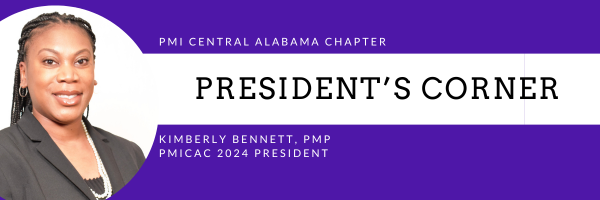 February 2024 President's Corner | PMI Central Alabama